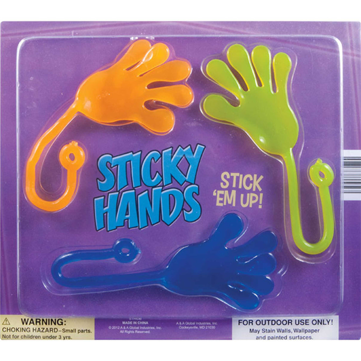 2" Capsule Large Sticky Hands| Pipeline Games